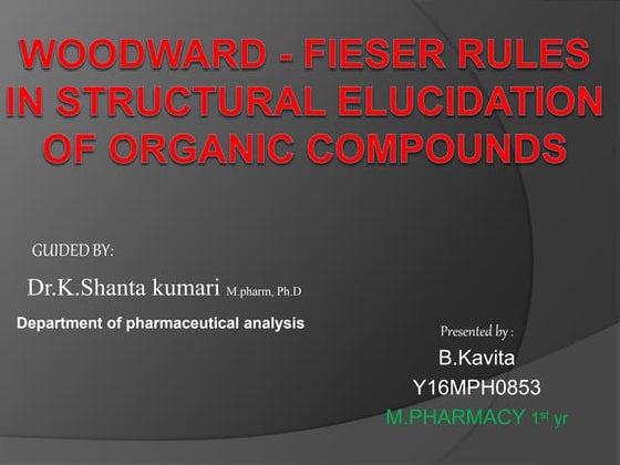 Woodward Fieser Rules | PPT