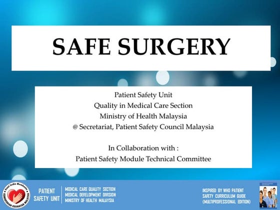 Surg safety checklist: Revisited | PDF