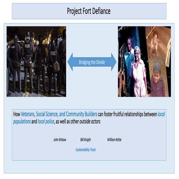 Project Fort Defiance - Applications | PPT
