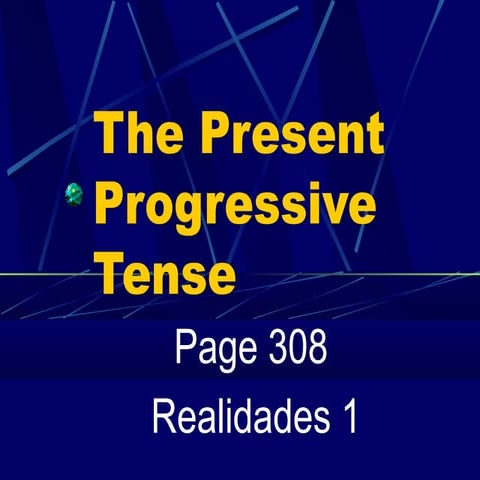 Present Progressive Tense | PPT