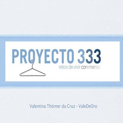 Proyecto 333 | PDF