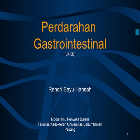 P 3b perdarahan gastrointestinal | PPT