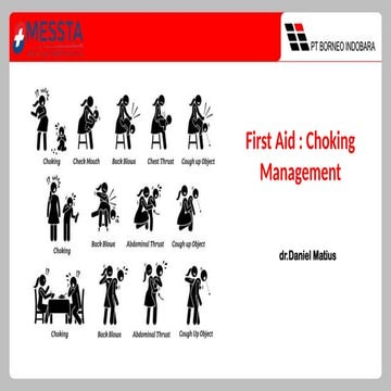 P3 CHOKING First Aid management - Daniel | PPTX