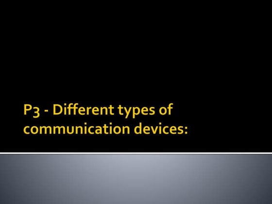 Communication Hardware | PPT
