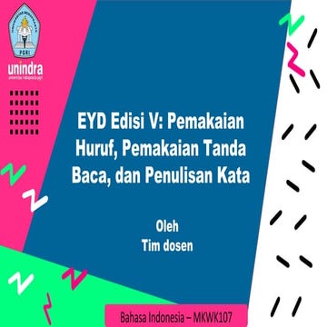 EYD edisi V: pemakaian huruf, tanda baca, dan penulisan kata.pdf