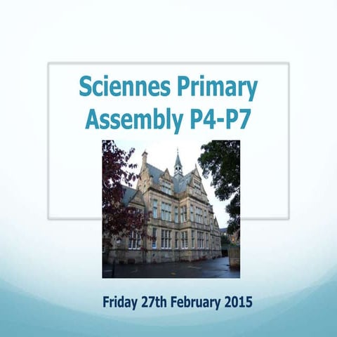 Sciennes P4-7 Science Assembly - The Brain 27.2.15 | Brain and Nervous ...