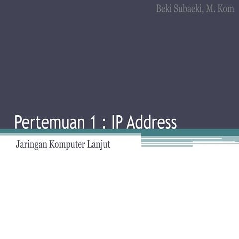 P4 ip address | PPT