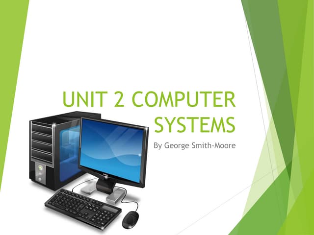 How does data flow around a computer system p3 1 | PPTX
