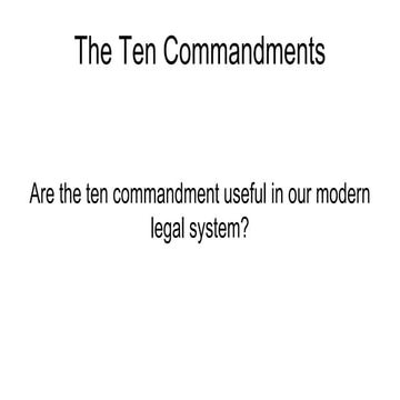 Ten commandments (improved) | PPTX