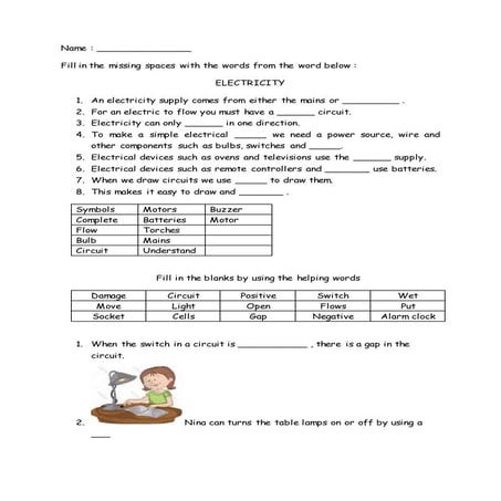 P4 c science electricity | DOCX | Consumer Electronics | Technology & Computing