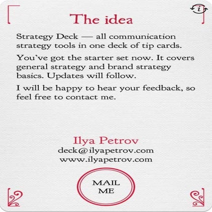 Strategy deck | PDF