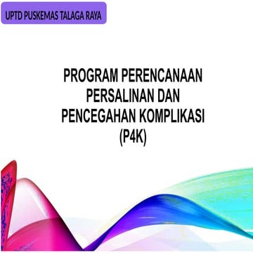 P4K Program perencanaan Persalinan..pptx