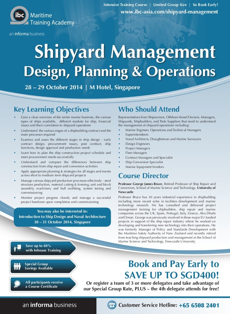 Shipyard Management Design, Planning & Operations