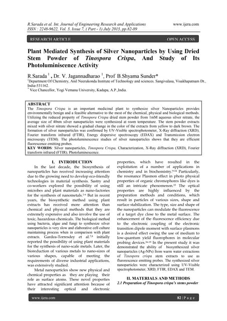 Nanoparticles of silver | PPT