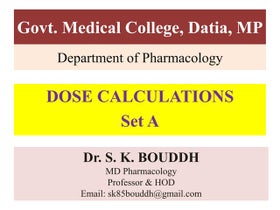 Calculation of drug dosage (Posology ) | PPT