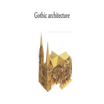 Gothic architecture, 2º ESO. IES Cervantes, Madrid | PPTX