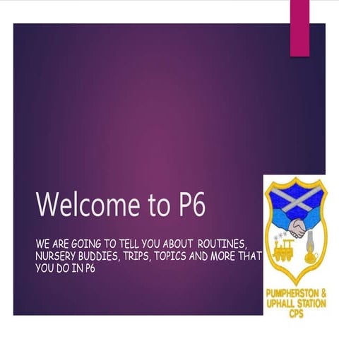 P6 Transition Presentation | PPT