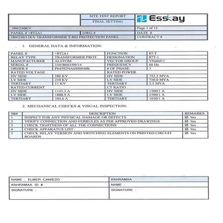 P645 test procedure | PDF