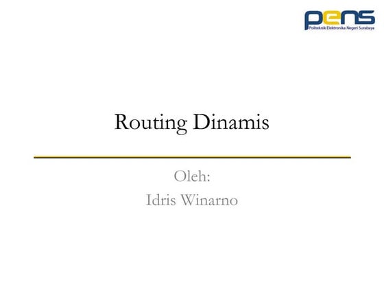 Dynamic routing RIP | PPT