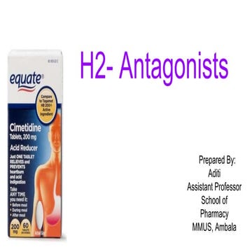 H2 receptor antagonists | PPTX