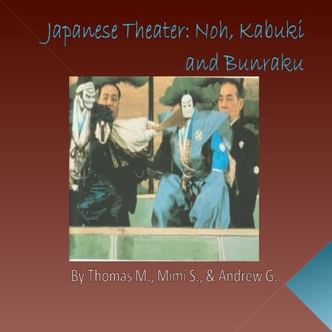 09p2.Theater Kabuki, Bunraku, And Noh | PPT