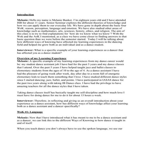 Final Presentation Video Script | PDF