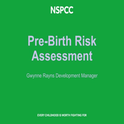 Pre-Birth Risk Assessment | PPTX