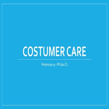 P9. Costumer Care.pptx