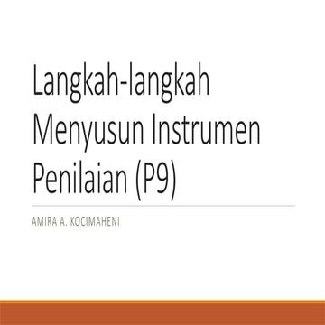 P9 Langkah-langkah Menyusun Instrumen Penilaian.pptx