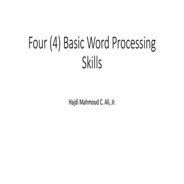 PA-225-Basic-Word-Processing-Skills-edited.pptx | Education