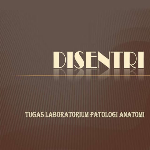 Pa disentri | PPTX