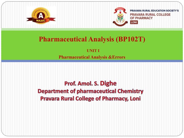 Pharmaceutical analysis unit-1 (topic 1).pptx