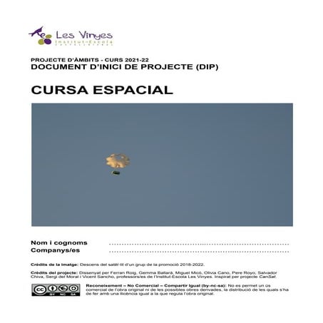 #ProjecteCursaEspacial - Document d'Inici de Projecte | PDF