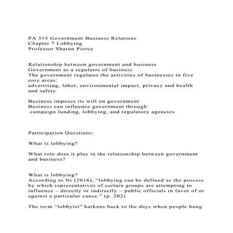 Types of Lobbying, Explained | PPTX