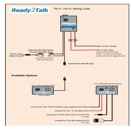 Pa 4 wire code | PDF