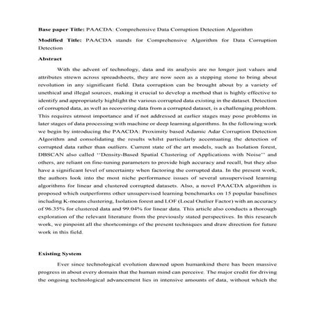 Paacda Comprehensive Data Corruption Detection Algorithmdocx 2283