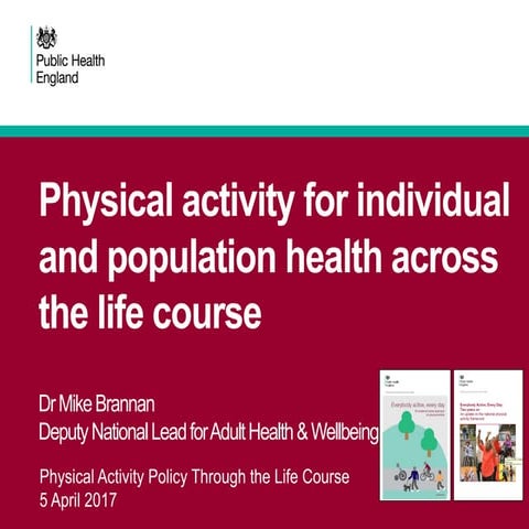 Physical Activity for Individual and Population Health Across the Life ...