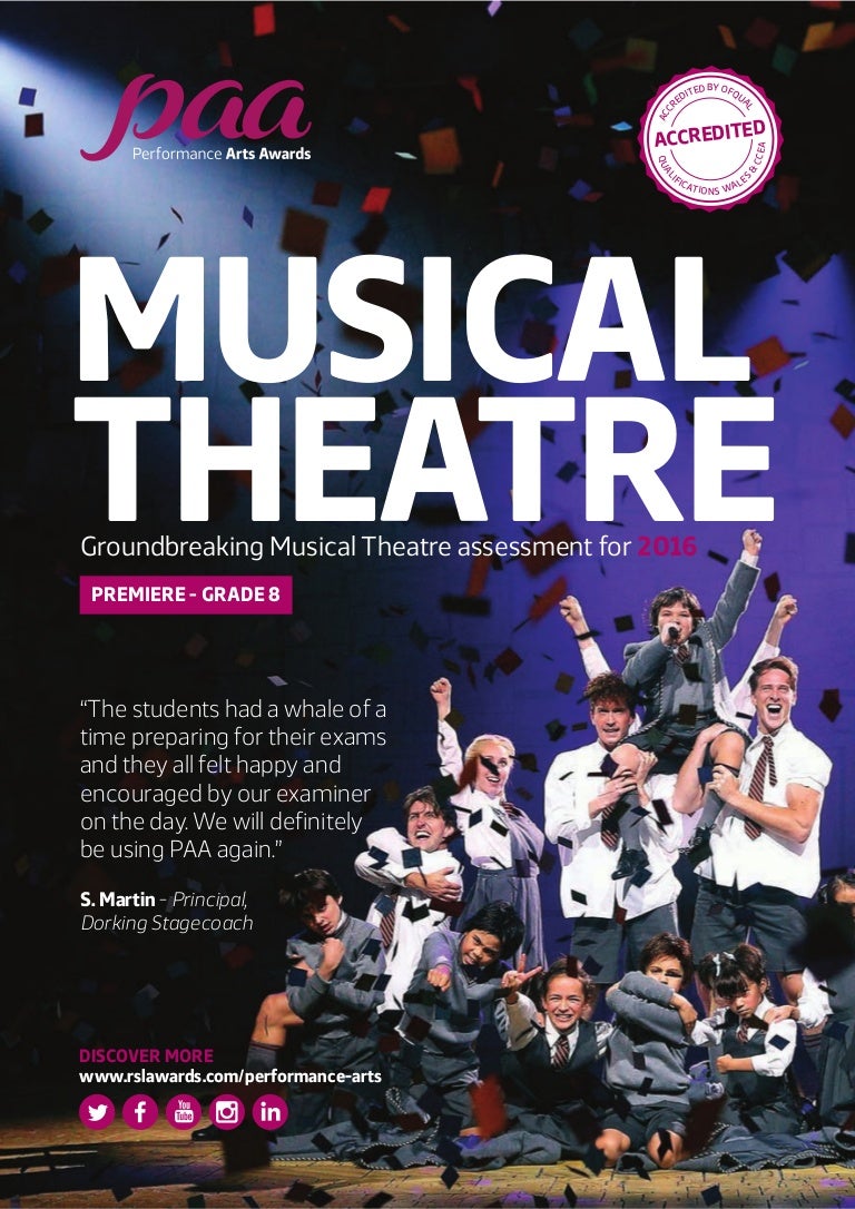 PAA 2016 Musical Theatre Flyer