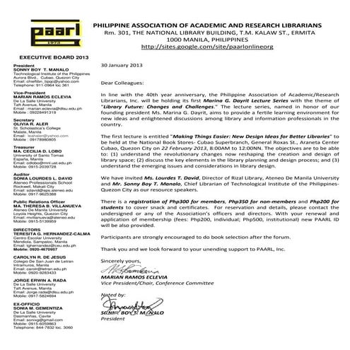 Paarl invitation feb 22 lecture series | PDF