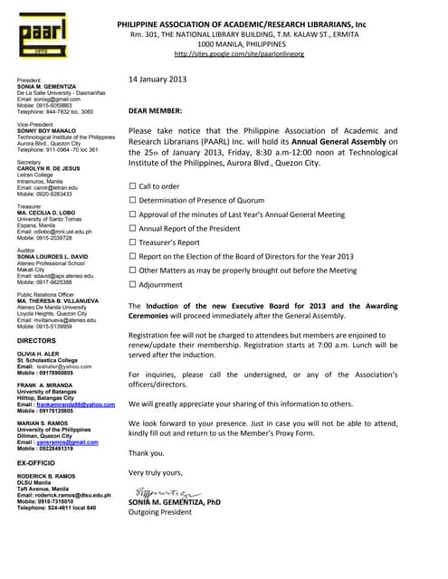 29th Annual General Assembly of SACDECO | PDF | Civic affairs | Politics
