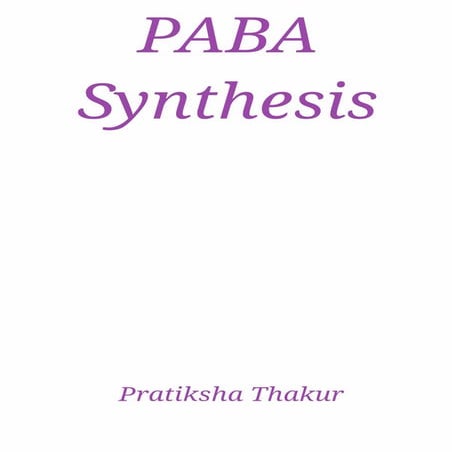 PABA (Para amino benzoic acid) Synthesis | PDF