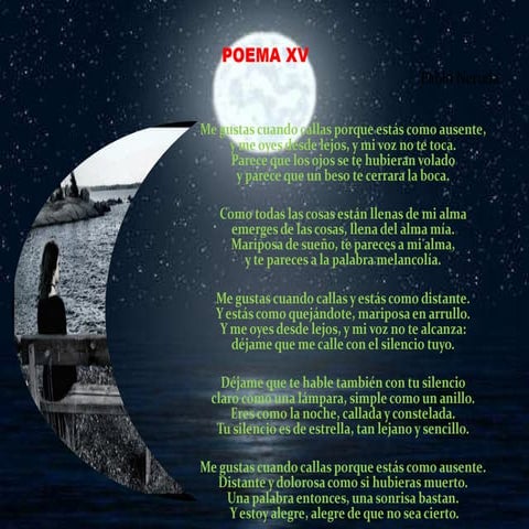 Pablo Neruda - POEMA XV | PPT
