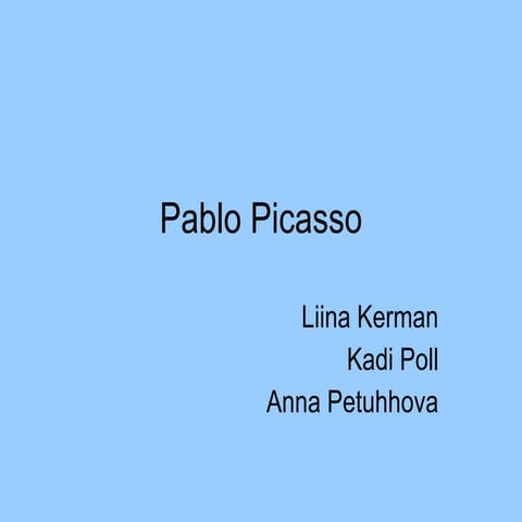 Pablo Picasso 1 | PPTX