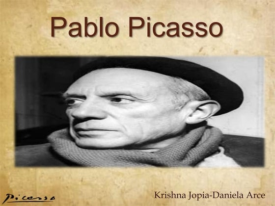 Pablo Ruiz Picasso- Power Point (Español) 1º Primaria | PPT