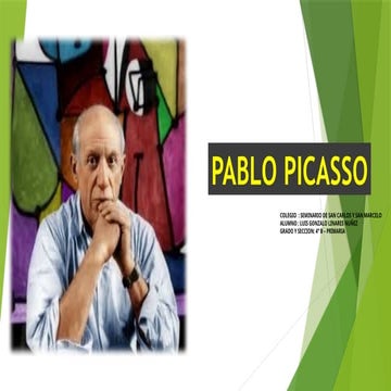 HISTORIA Y VIDA DE PABLO PICASSO - PRESENTACION | PPT