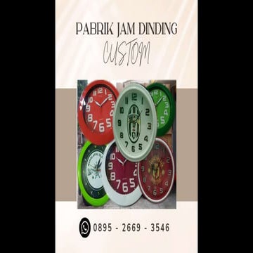 0895 - 2669 - 3546, Desain Jam Dinding Custom | PPTX