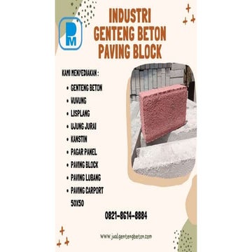 Paving Block Warna Hitam | PDF