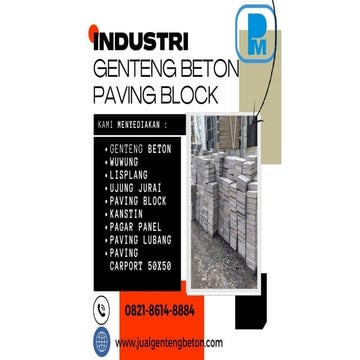 Pabrik paving block mutu b Lowokwaru | PPT