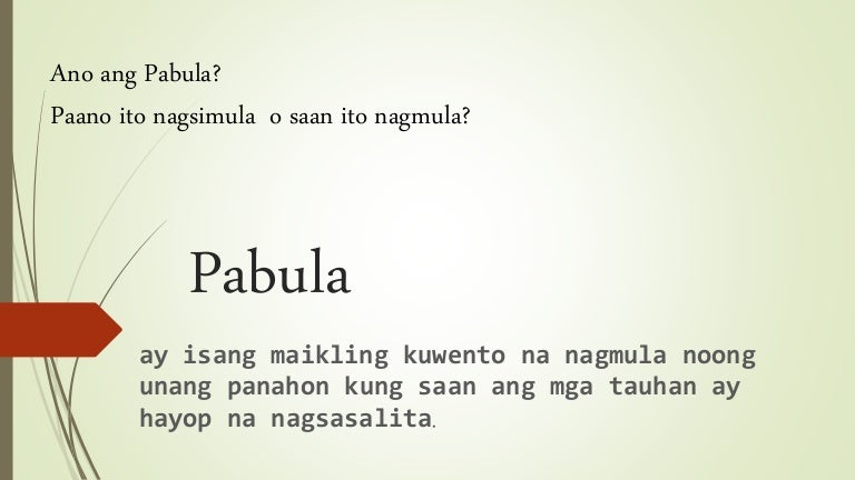 Ano Ang Pabula At Mga Halimbawa Nito | Images and Photos finder Ano Ang Pabula At Mga Halimbawa Nito | Images and Photos finder