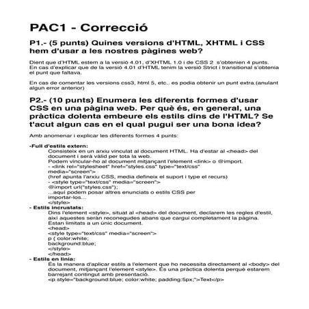 Llenguatges i Estàndards Web - PAC 1 correccció - Multimedia (UOC ...